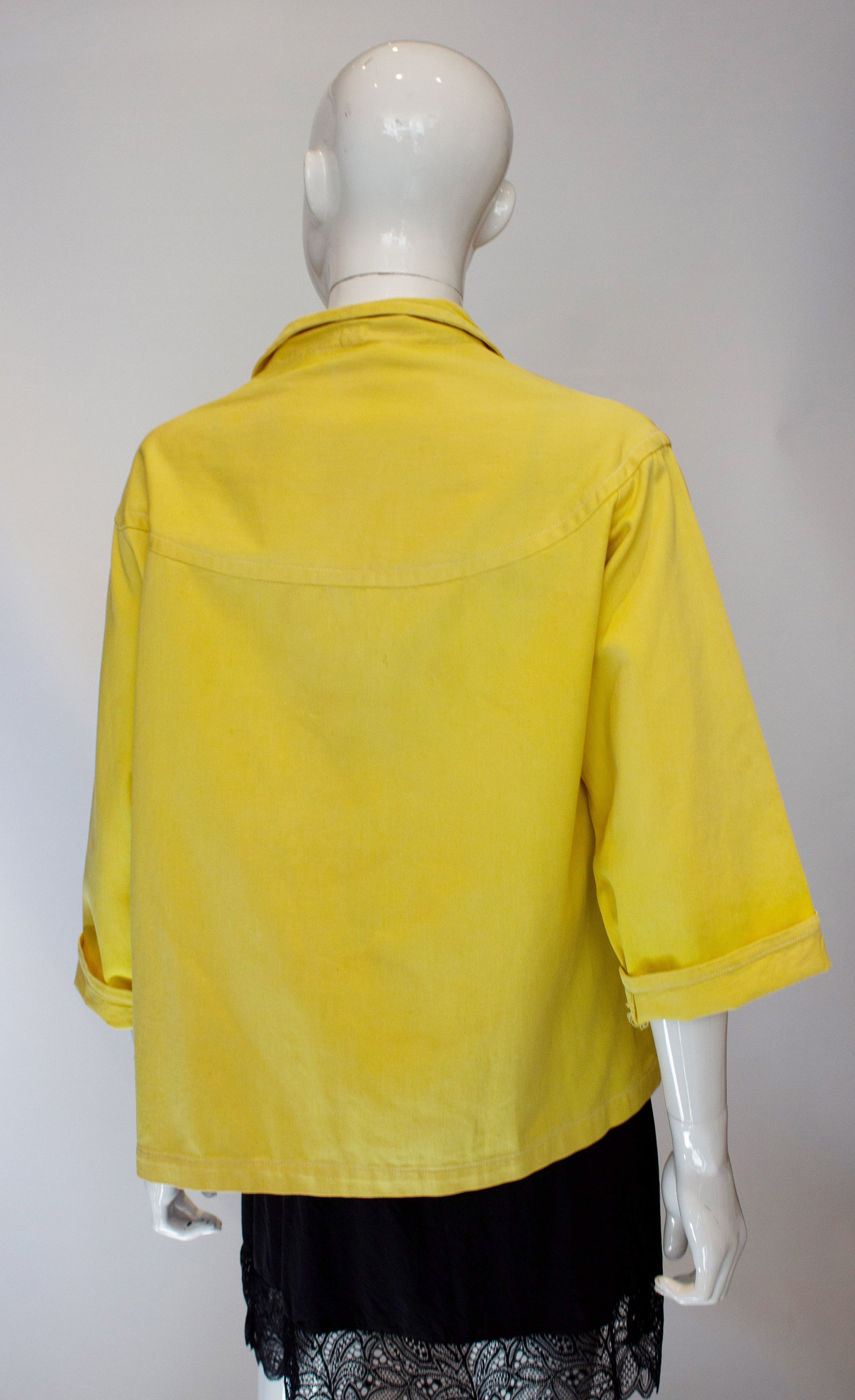 Vintage Yellow Cotton Sailor Top /jacket. - Etsy