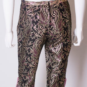 A Vintage 1970s Metalic Brocade Shorts - Etsy