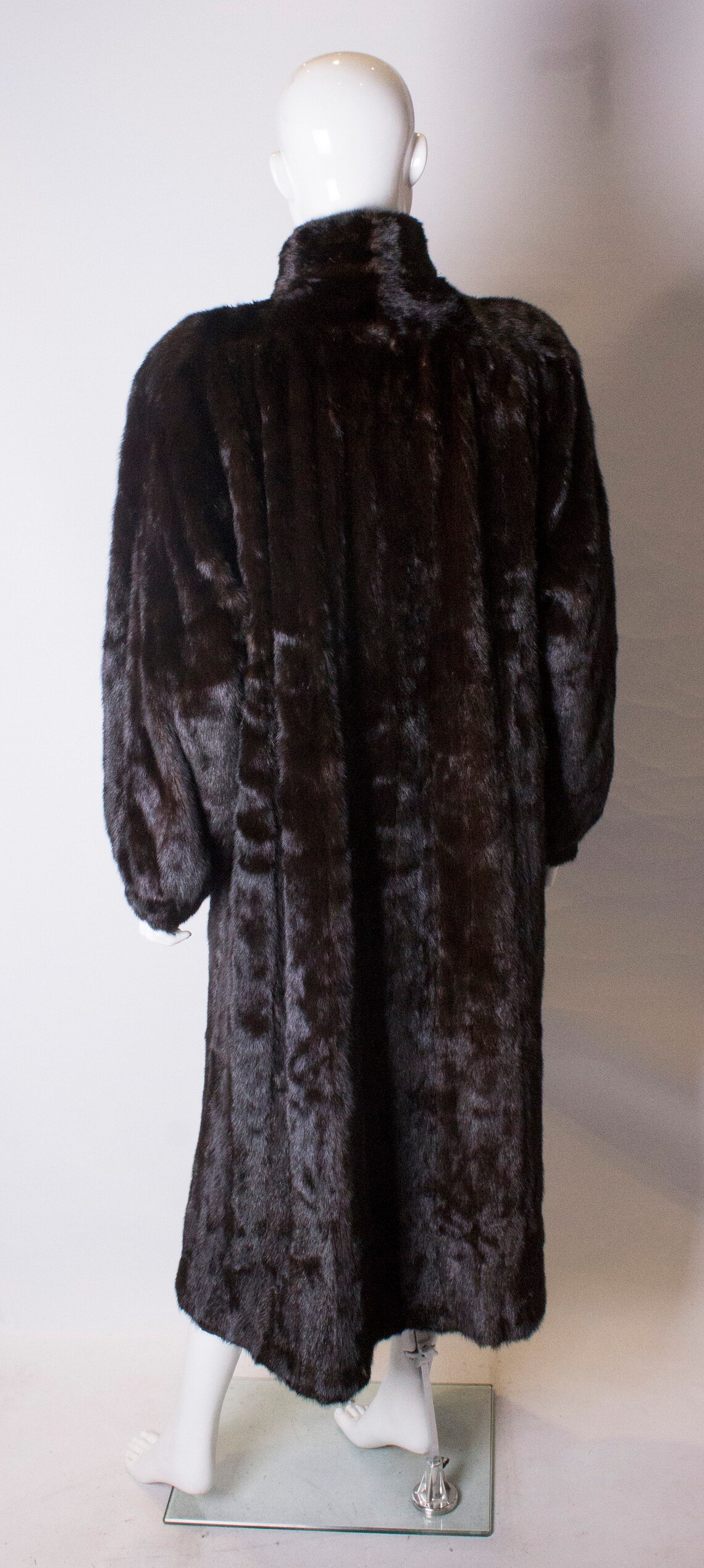 A Vintage 1980s Dark Brown Long Glossy Mink Coat - Etsy