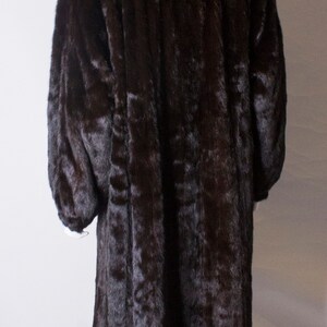 A Vintage 1980s Dark Brown Long Glossy Mink Coat - Etsy