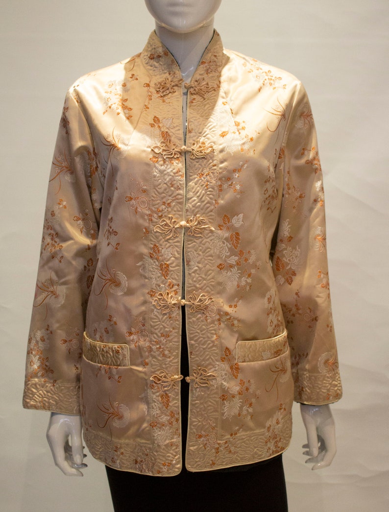 A Vintage 1960s Embroidered Chinese Jacket With Fur Lining - Etsy