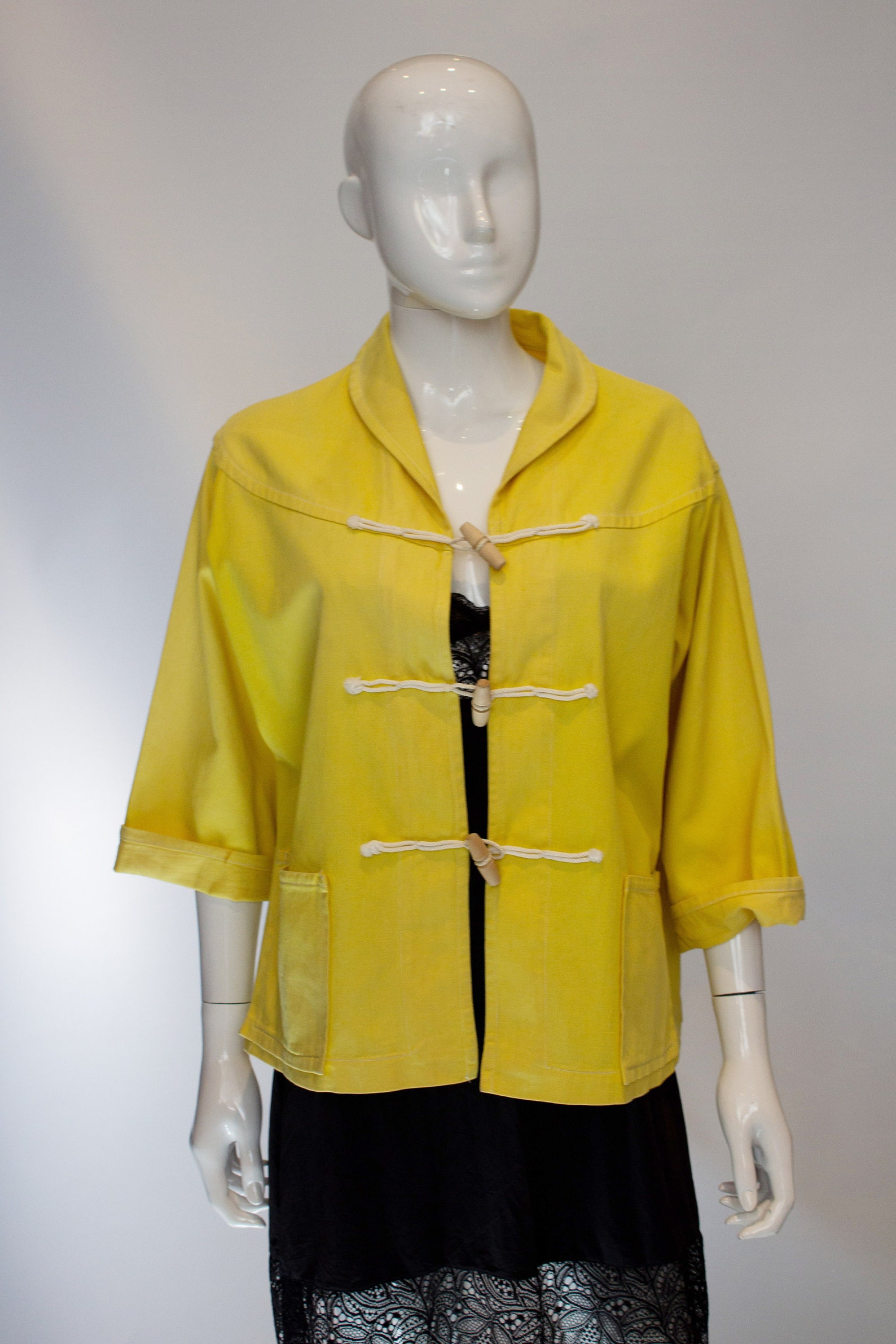 Vintage Yellow Cotton Sailor Top /jacket. - Etsy