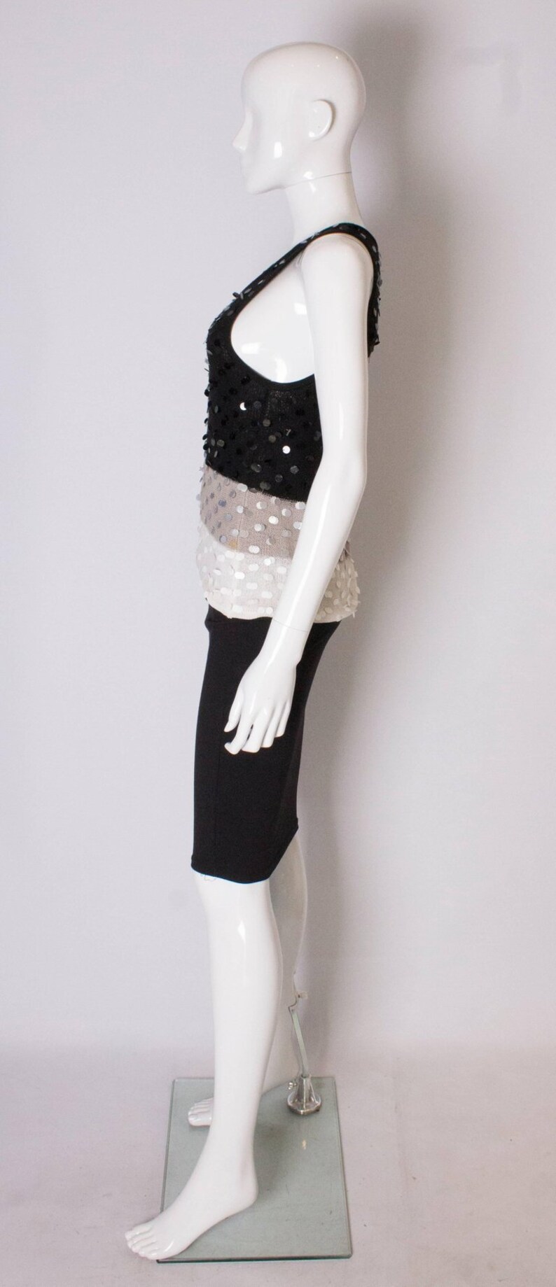 A 1990s Vintage Sonia Rykiel Knitted and Beaded Tank Top - Etsy