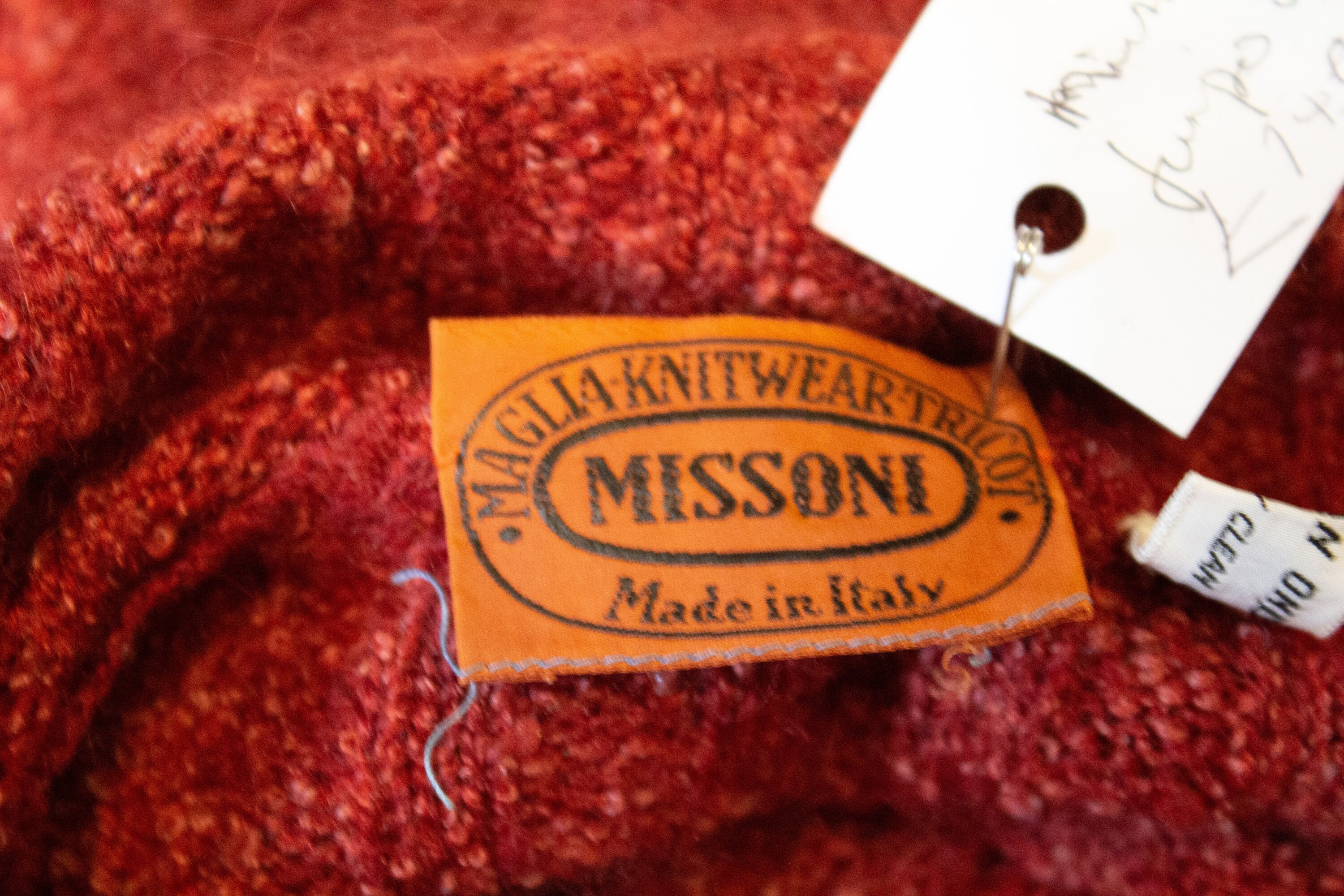 Vintage Missoni Rust Color Jumper - Etsy España