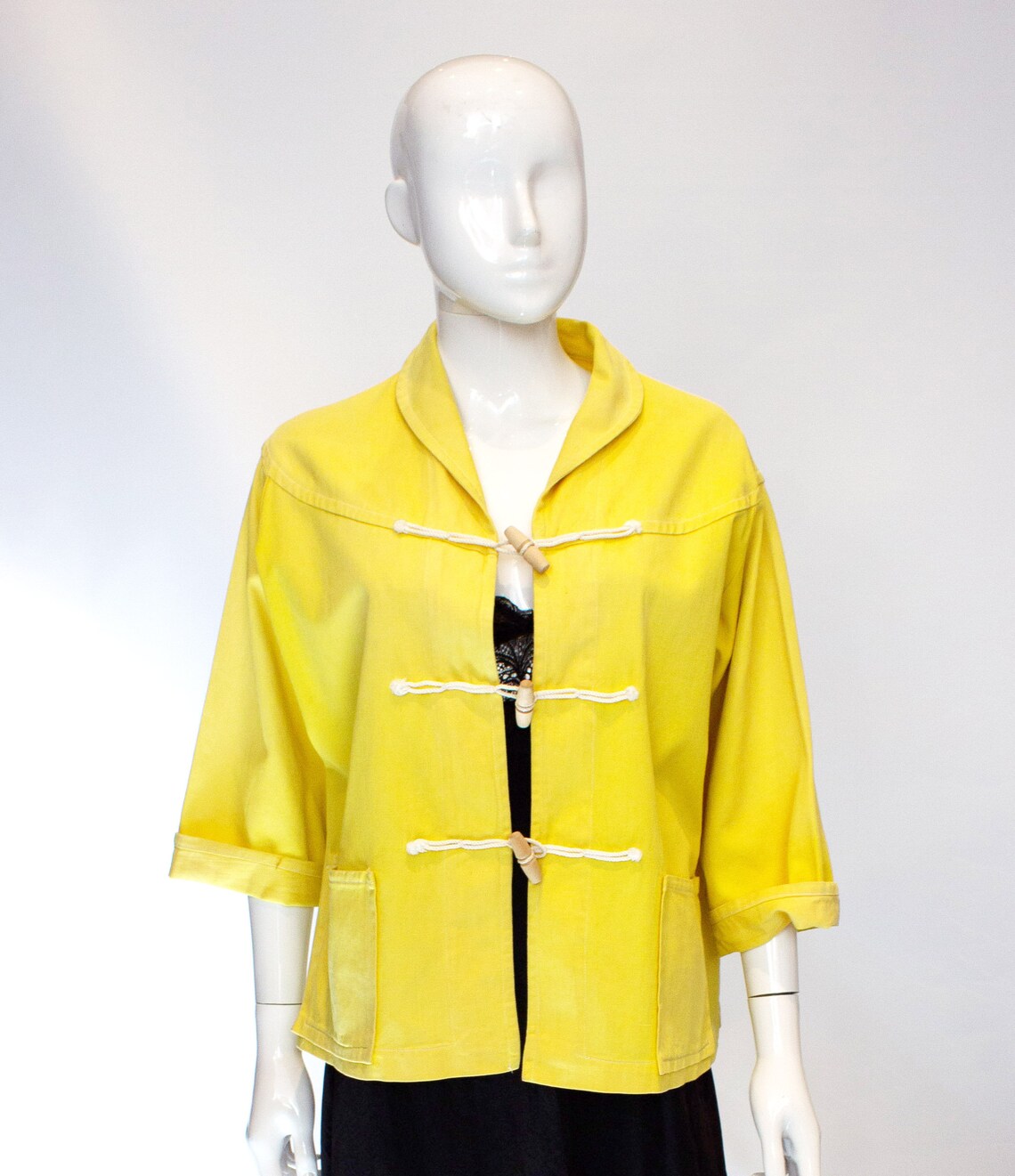 Vintage Yellow Cotton Sailor Top /jacket. - Etsy