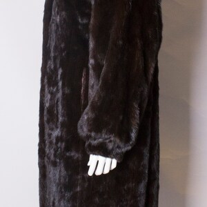 A Vintage 1980s Dark Brown Long Glossy Mink Coat - Etsy