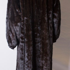 A Vintage 1980s Dark Brown Long Glossy Mink Coat - Etsy