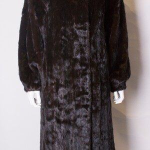 A Vintage 1980s Dark Brown Long Glossy Mink Coat - Etsy