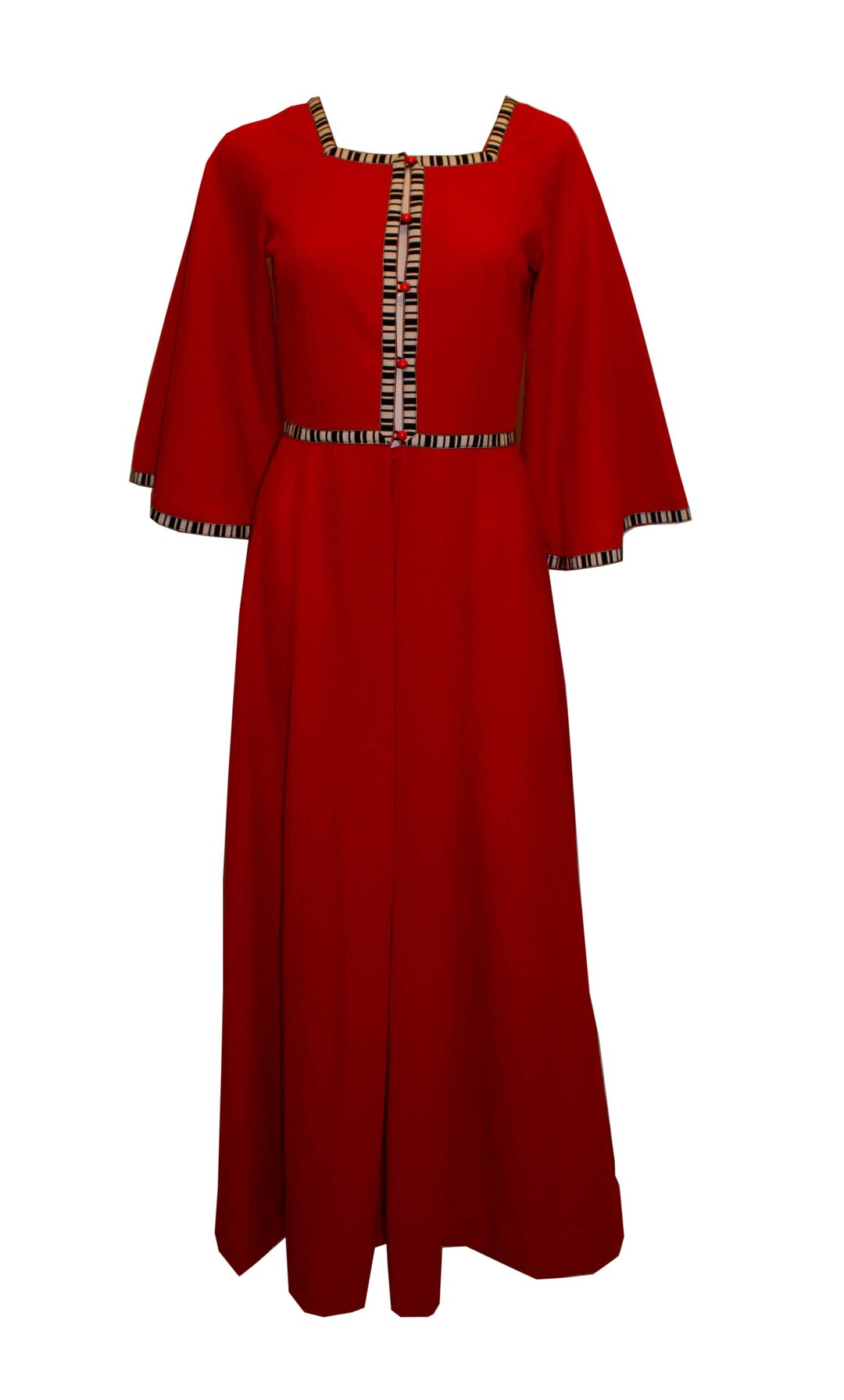 Vintage Simon Ellis Red Dress - Etsy
