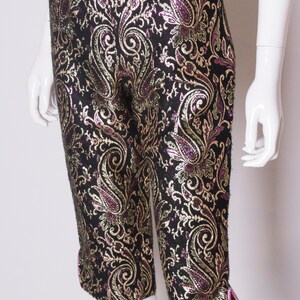 A Vintage 1970s Metalic Brocade Shorts - Etsy