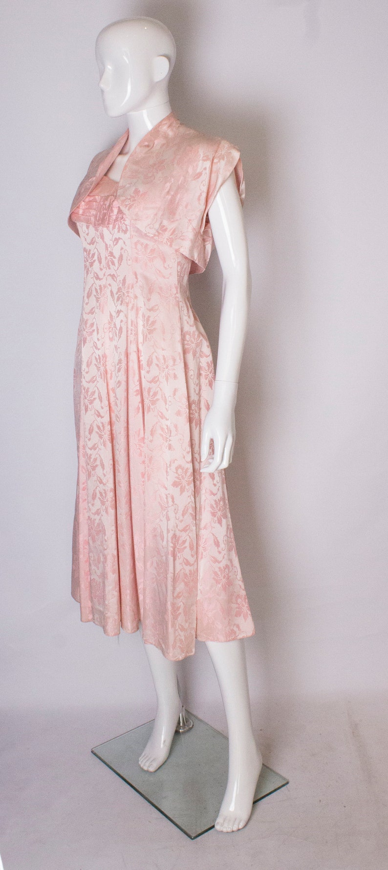 A Vintage 1950s Powder Pink Dress With Matching Bolero - Etsy