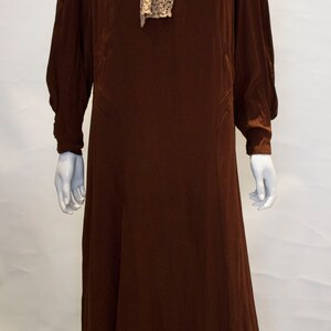 A Vintage 1920s Brown Silk Flapper Dress - Etsy