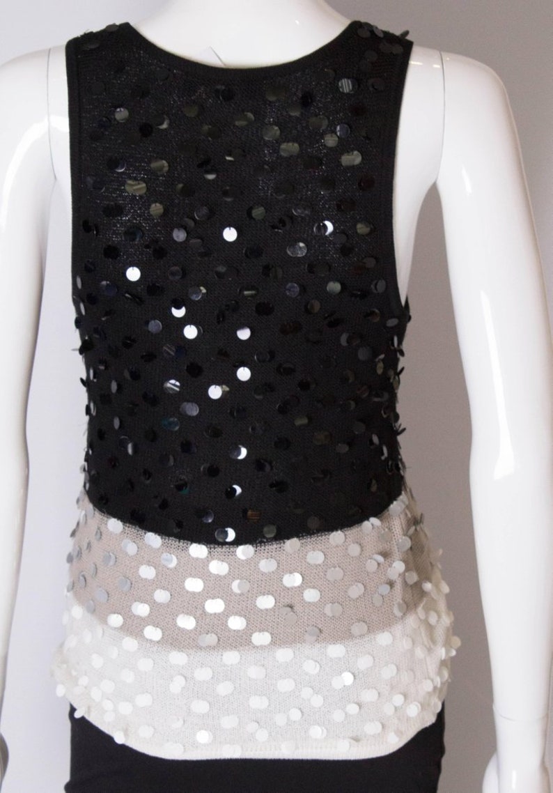 A 1990s Vintage Sonia Rykiel Knitted and Beaded Tank Top - Etsy