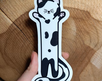 White Cat Sticker - Etsy