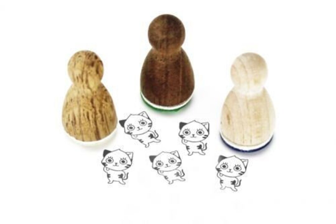 Stemplino Mini Stamp Kati Cat Wooden Stamp Wooden Stamp for Diary ...