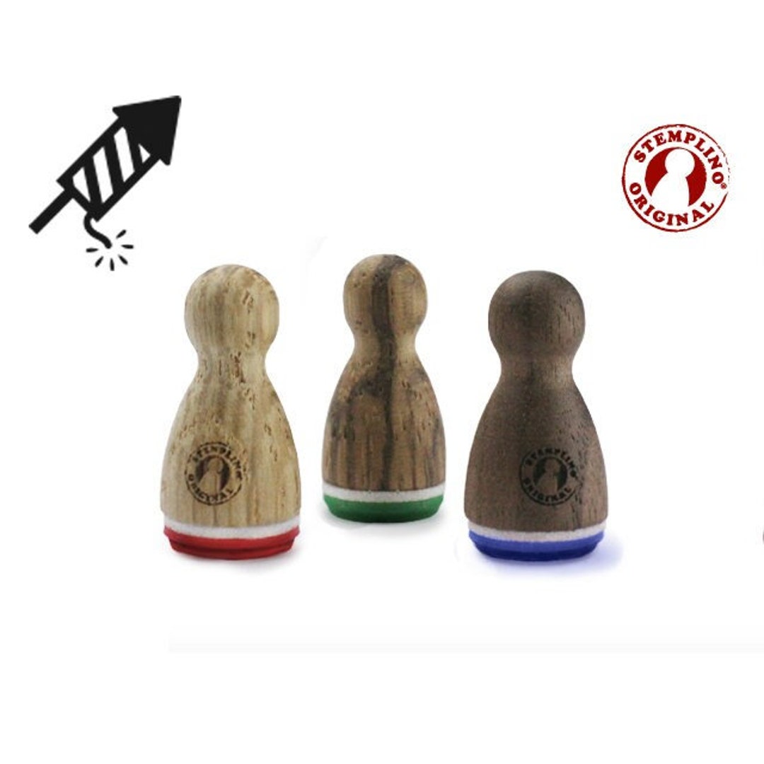 Stemplino Mini Stamp Rocket Small Stamp Wooden Stamp Diary Planner Bujo ...