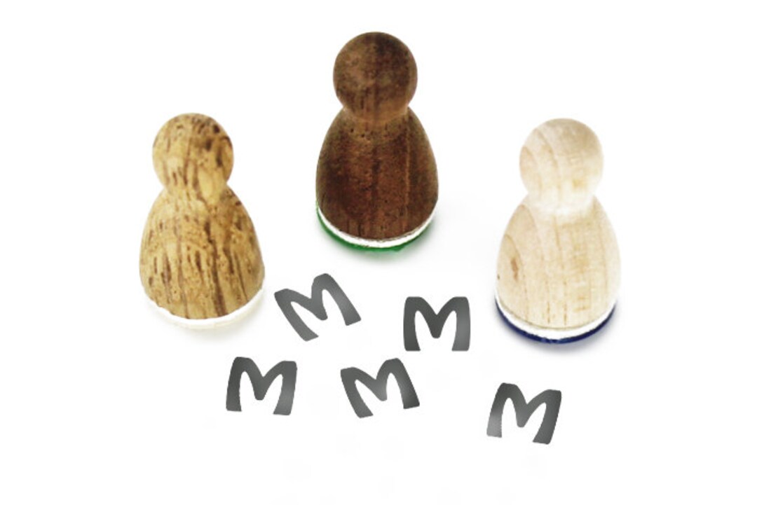 Letter Stamp -capital Letter M- Alphabet Wooden Stamp for Journal Cards ...