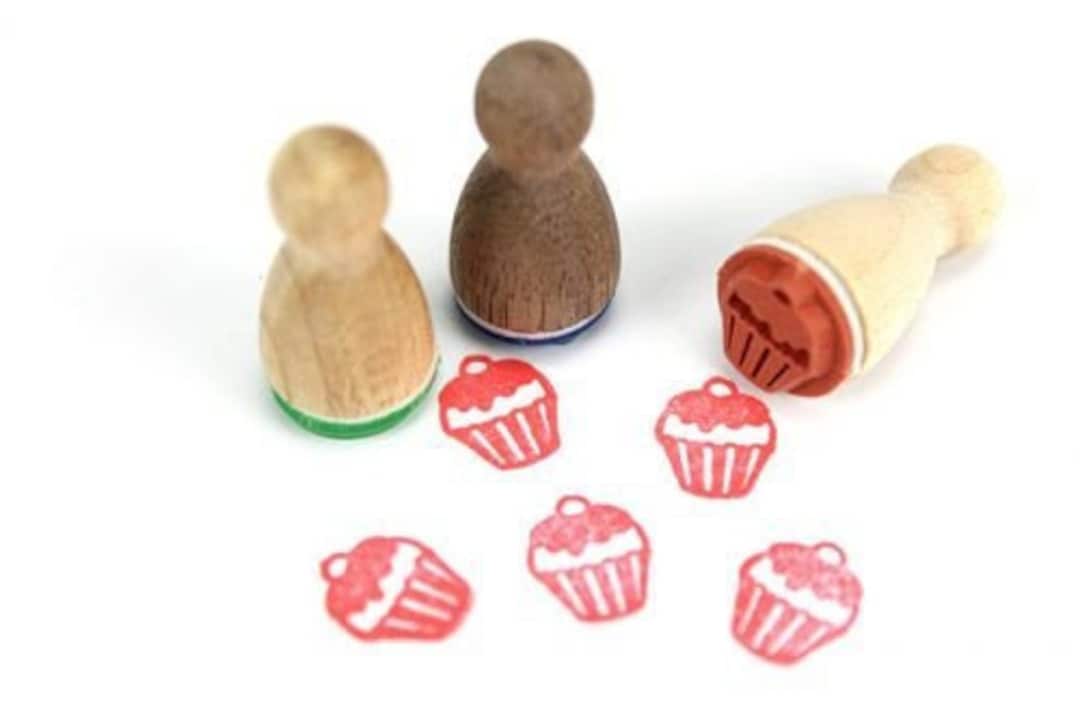 Stemplino Ministempel Cupcake Mini Stempel Holzstempel Stamp Tagebuch ...
