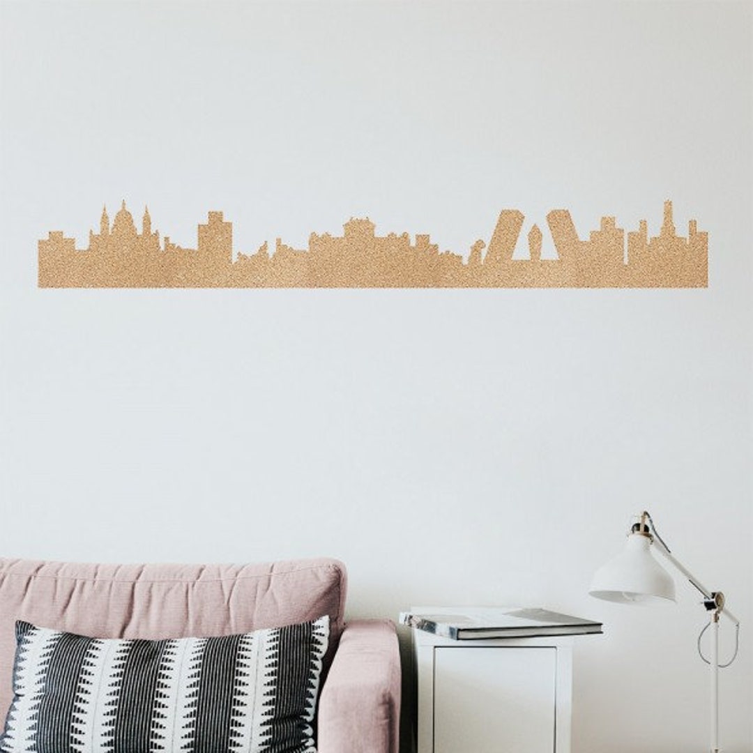 Corkline Madrid Skyline Wall Pictures City Panorama Pinboard Decoration ...