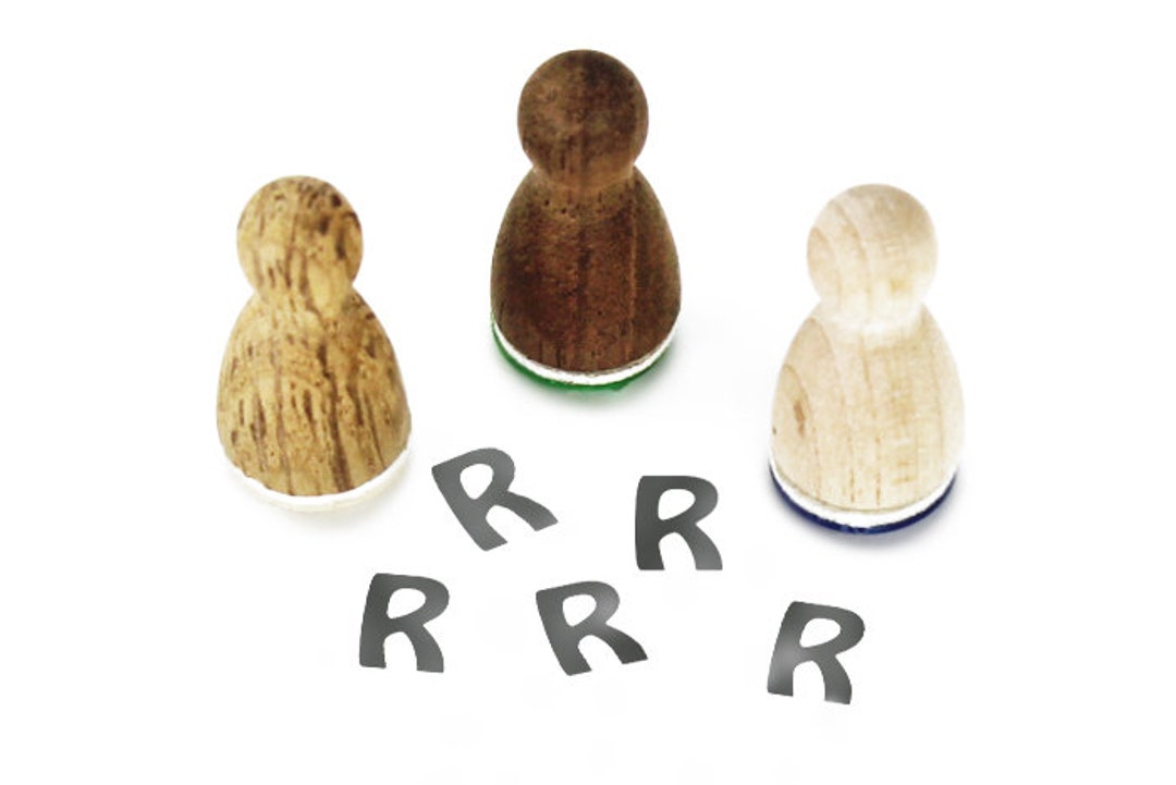 Letter Stamp -capital Letter R- Alphabet Wooden Stamp for Journal Cards ...