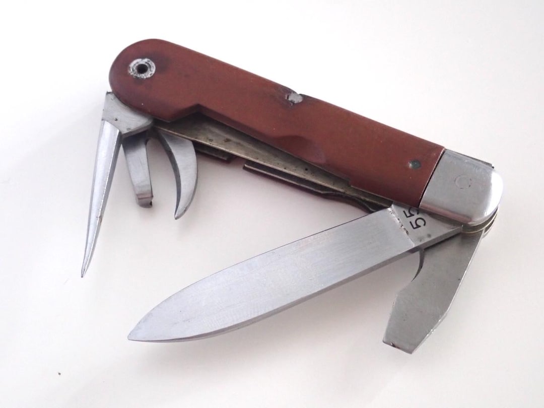 1955 Swiss Army Knife Elsener Vintage Army Knife Switzerland Europe ...