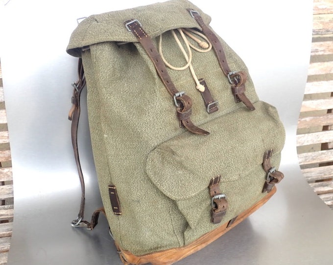 1958 Swiss Army Backpack Vintage Backpack Citybag Salt and Pepper Swiss ...
