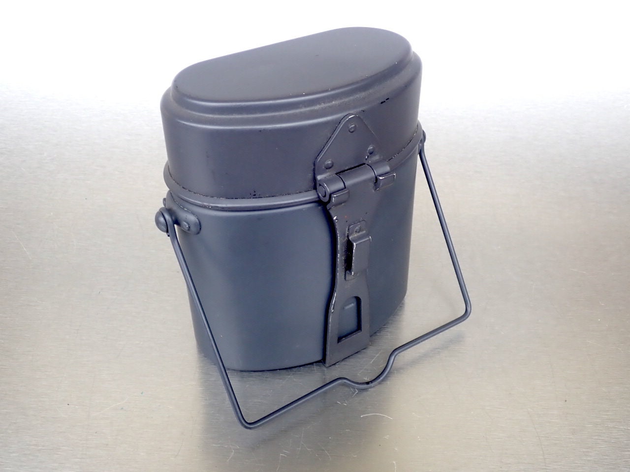 Vintage Swiss Army Mess Kit Alloy Camping Hiking Biker Horseman Cowboy ...