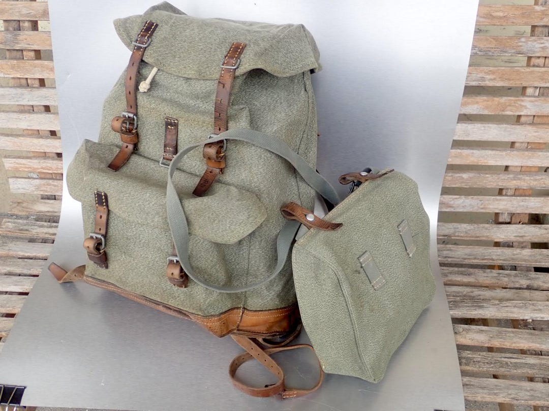 1963 Swiss Army Backpack Vintage Backpack Citybag Salt and Pepper Swiss ...