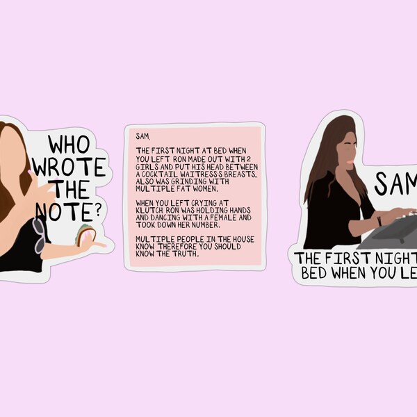 Jersey Shore Note Stickers - Etsy