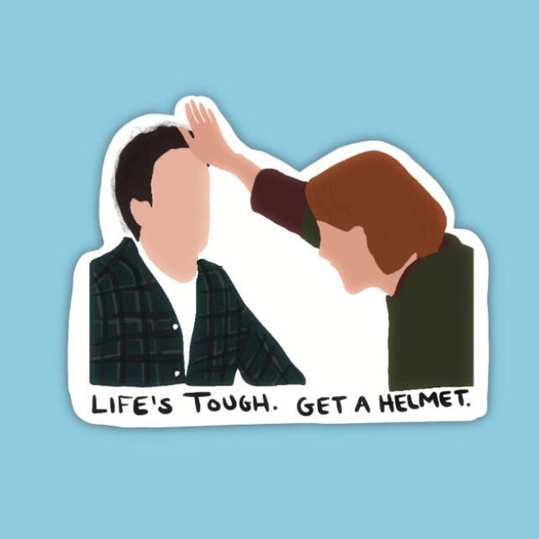 Life is Tough Get a Helmet - Etsy