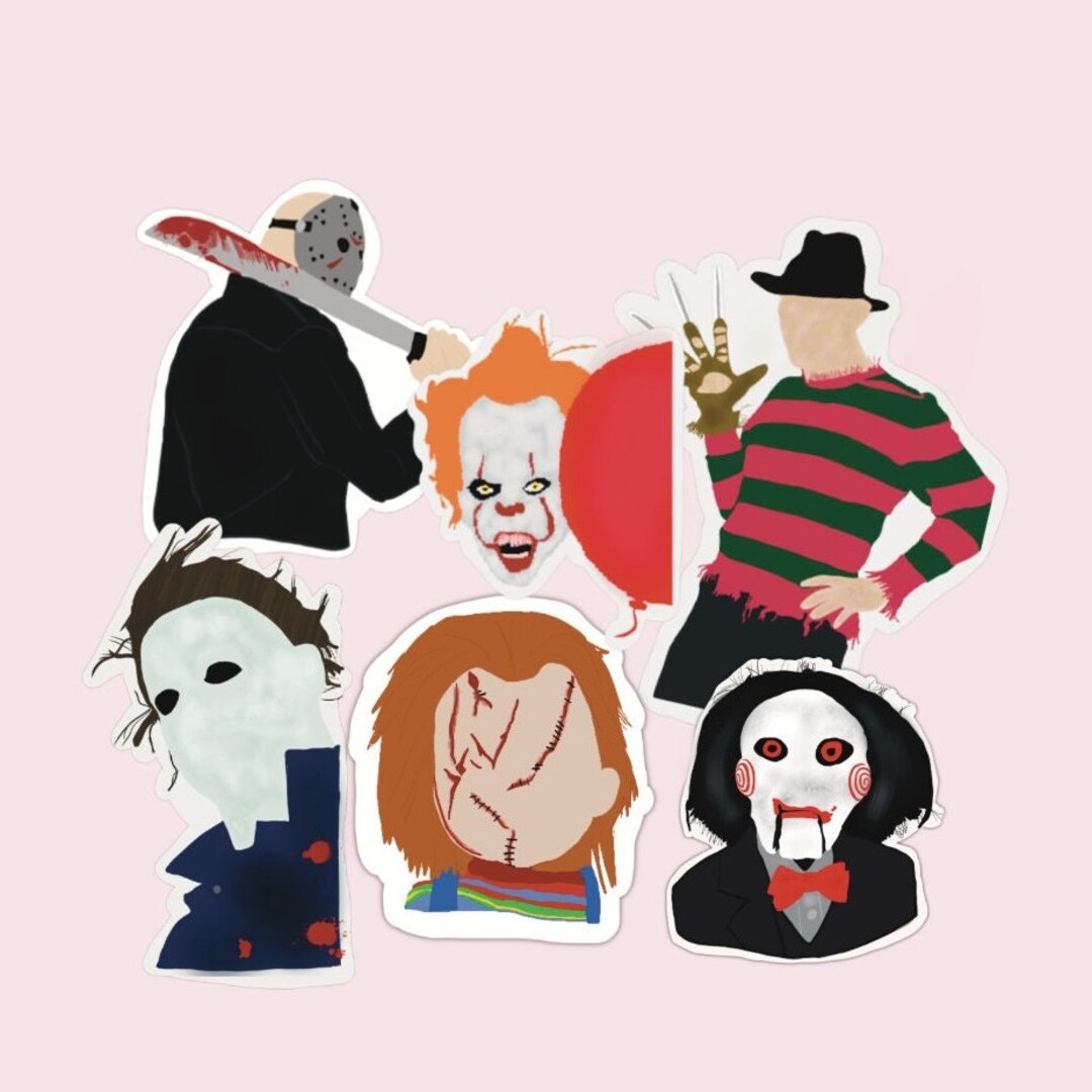 Horror Movie Stickers - Etsy