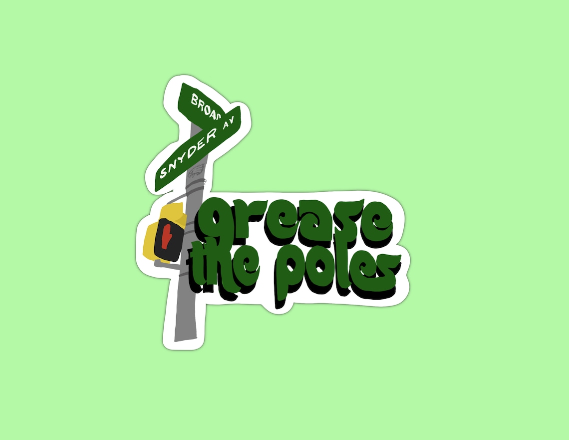 Philly Eagles: Grease the Poles Sticker - Etsy