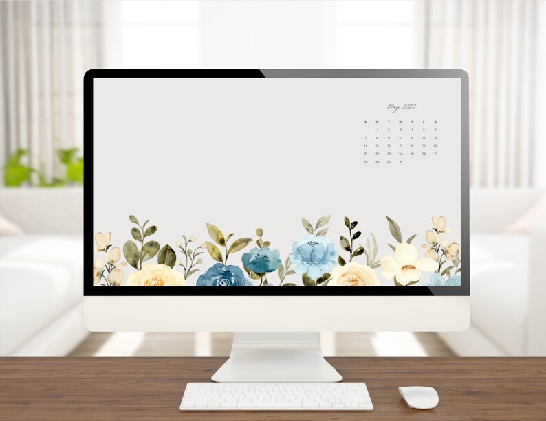 Floral Desktop Wallpaper - Etsy