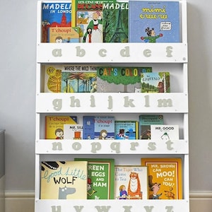 Tidy Books® Kids Bookshelf - Alphabet Bookcase - the Original Childrens ...