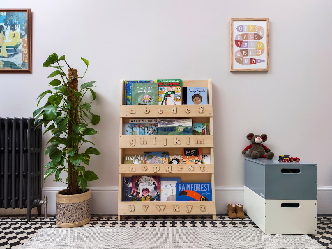 Tidy Books® Kids Bookshelf Alphabet Bookcase the Original - Etsy