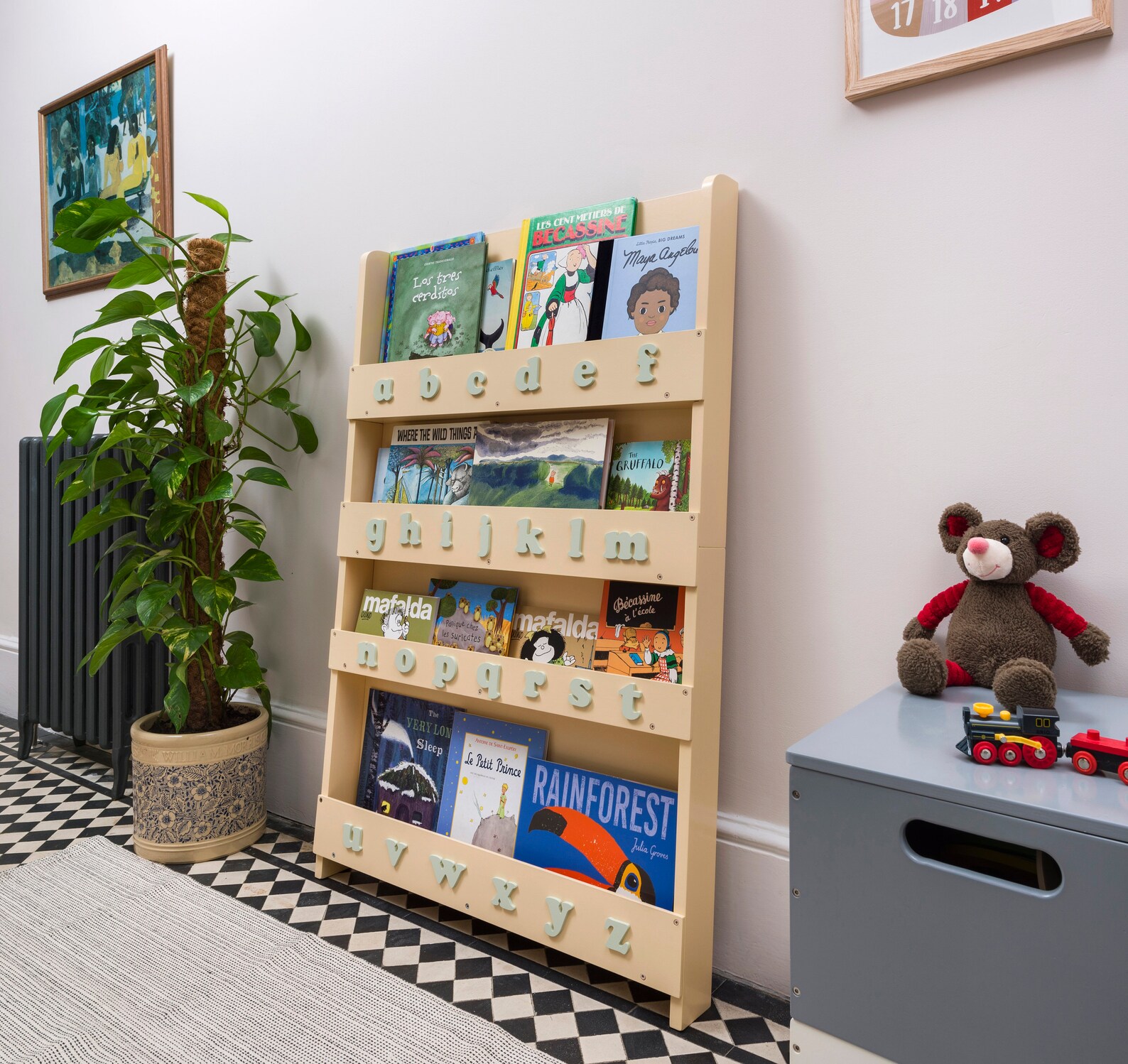 Tidy Books® Kids Bookshelf - Alphabet Bookcase - the Original Childrens ...