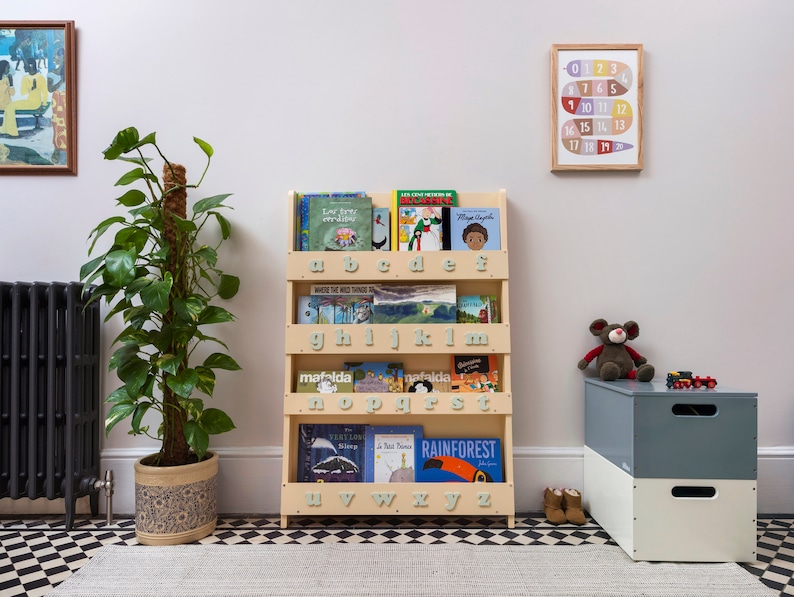 Tidy Books® Kids Bookshelf Alphabet Bookcase the Original - Etsy