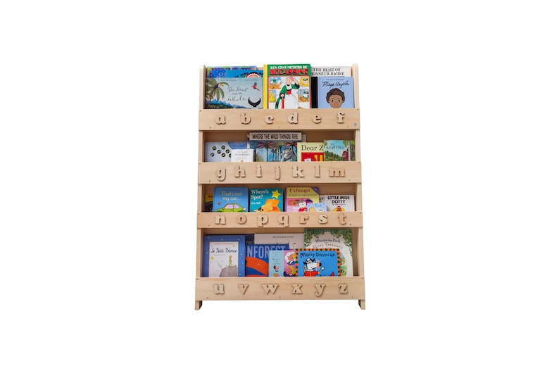 Tidy Books® Kids Bookshelf Alphabet Bookcase the Original - Etsy