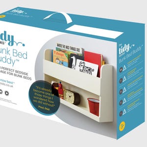 Personalised Bunk Bed Buddy Shelf – Tidy Books® the Original, Custom ...