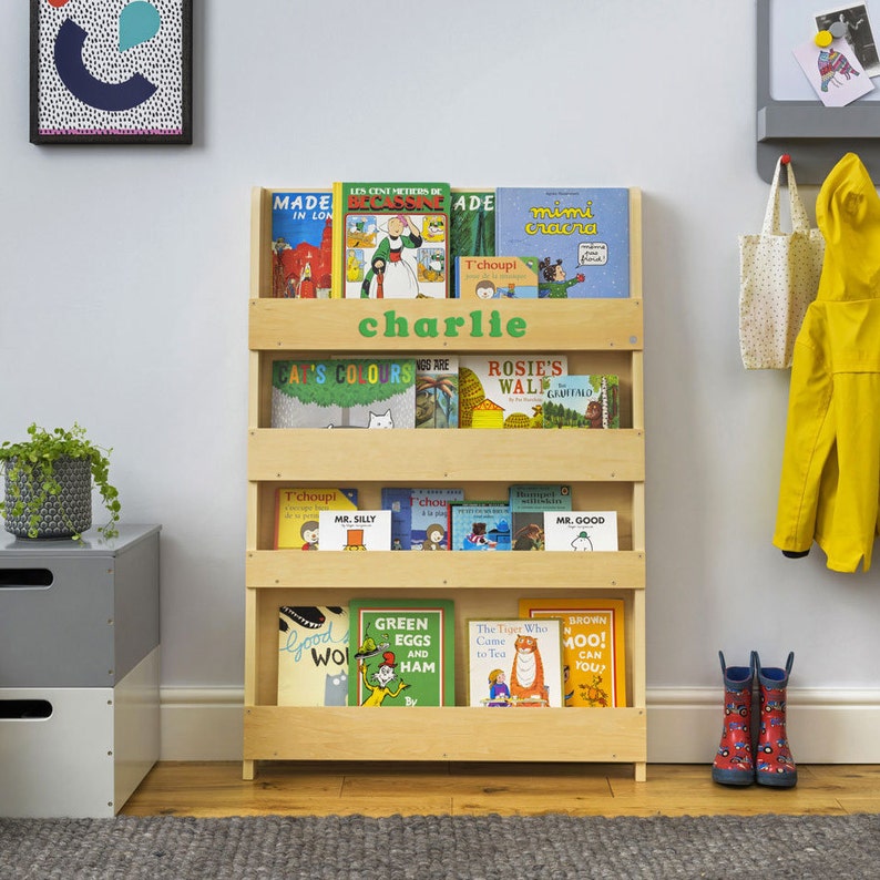Tidy Books® the Original-personalised Children's Bookcase - Kids Gift ...