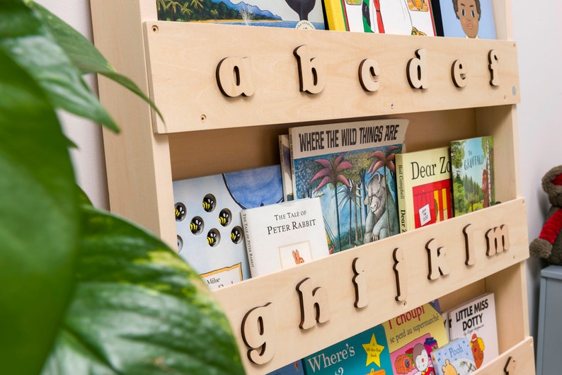 Tidy Books® Kids Bookshelf Alphabet Bookcase the Original - Etsy