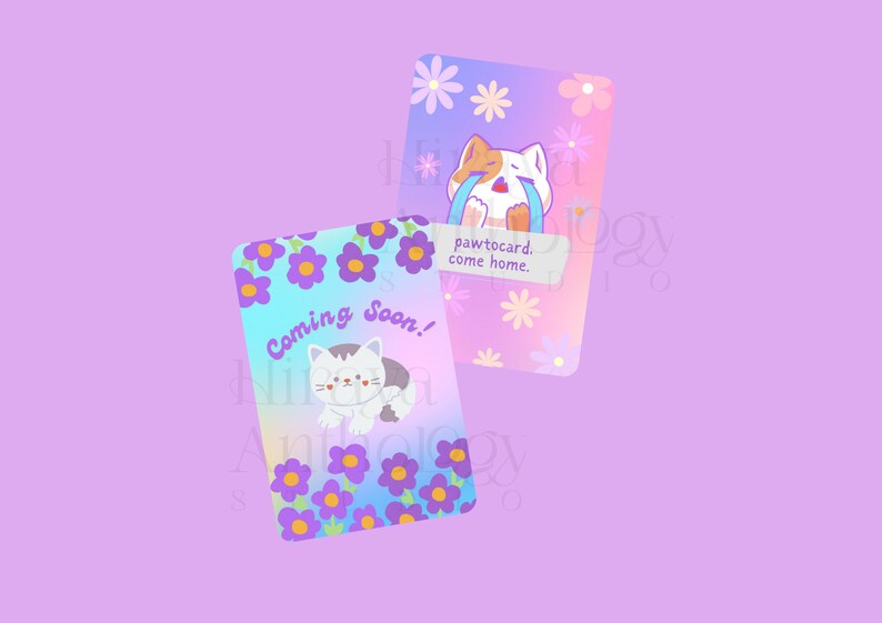 PHOTOCARD BINDER Placeholder Filler Digital Printable - PAWTOCARD ...