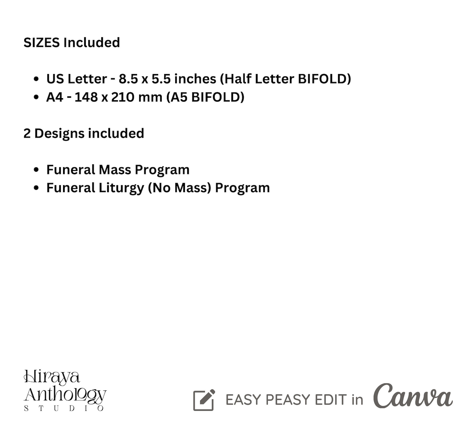 Catholic FUNERAL Program Mass Order of Rites Editable TEMPLATE ...