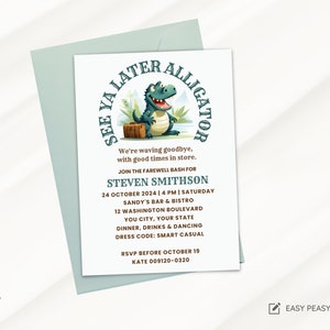 Going Away Party Invitation, Bon Voyage, Farewell, Retirement ...