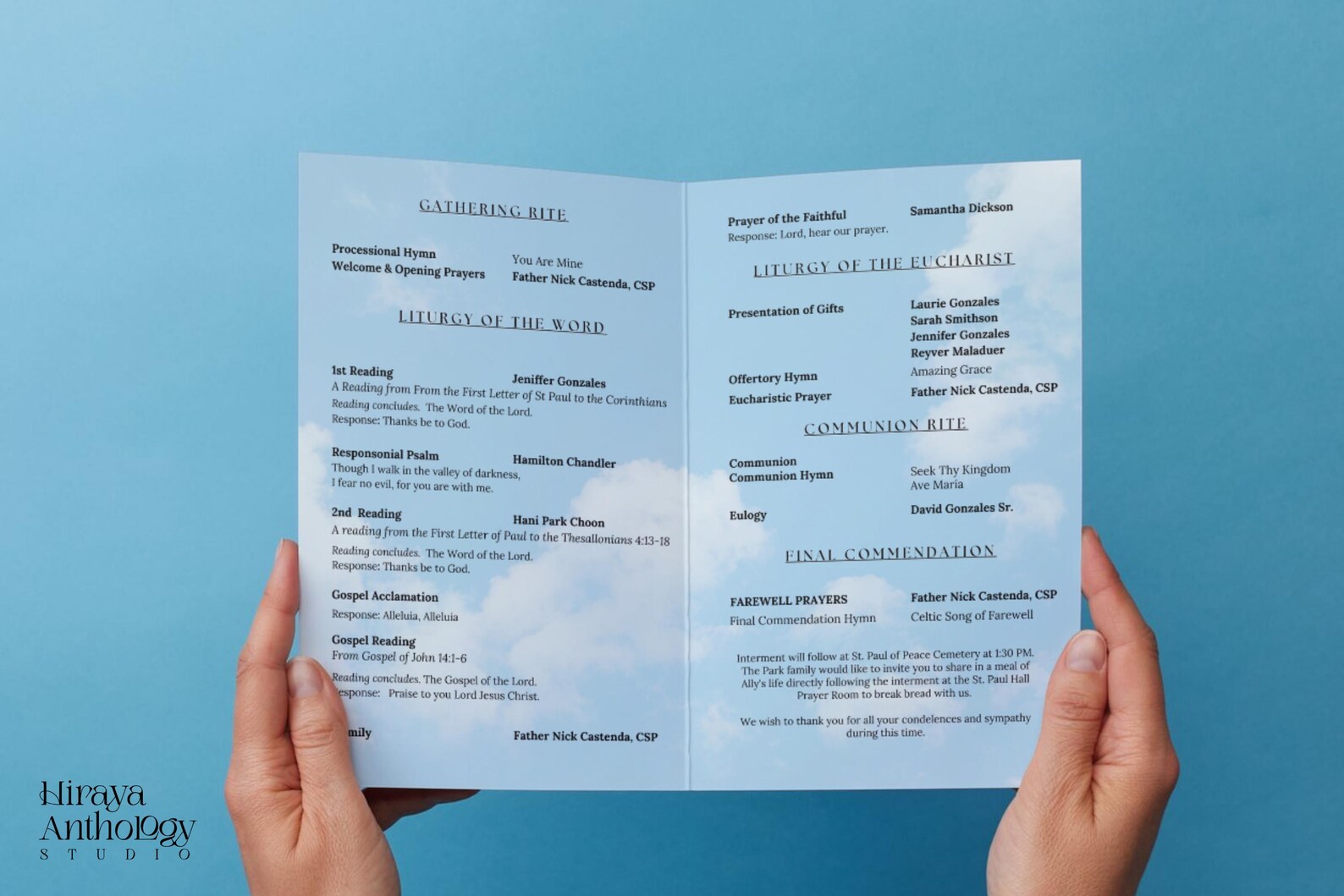 CATHOLIC FUNERAL Mass Program, Funeral With Mass, Liturgy Outside Mass ...