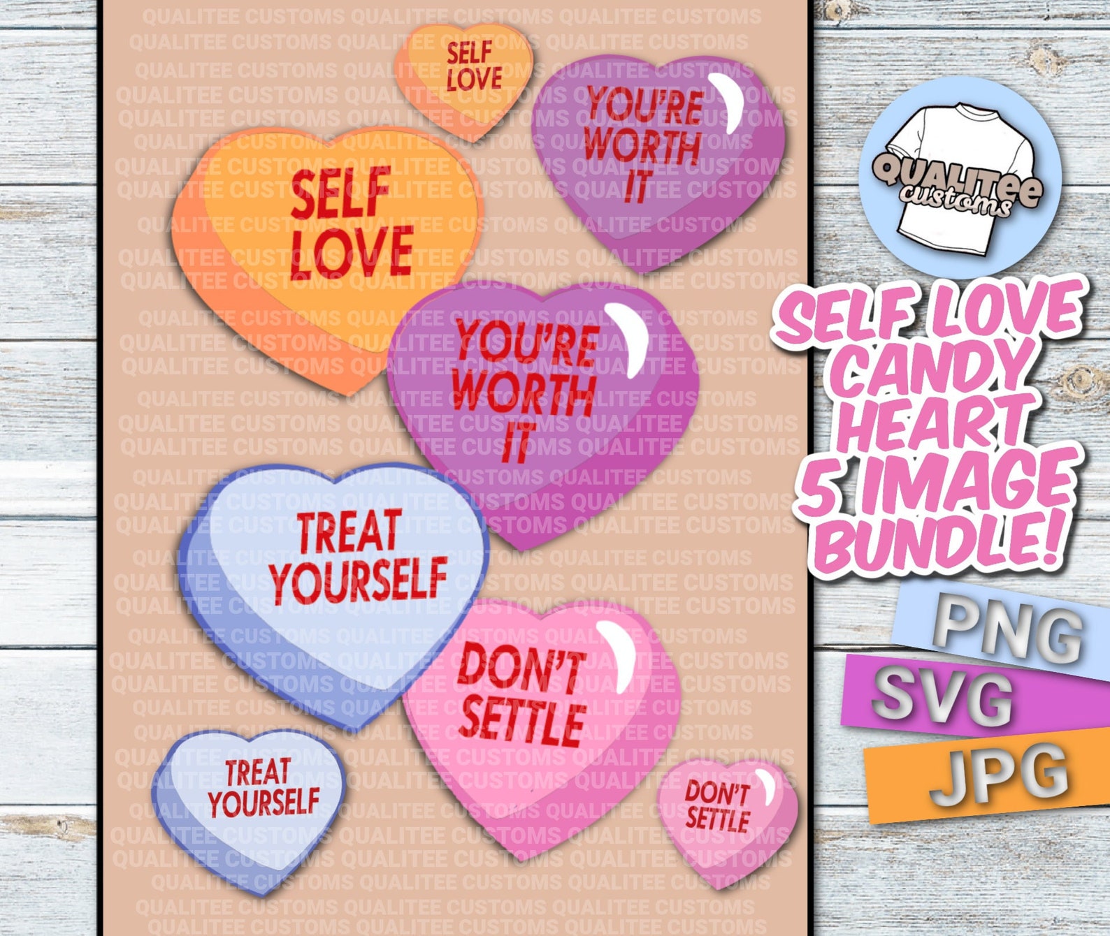 Self Love, Candy Heart Svg, Self Love Svg, Self Love Image, Valentines ...