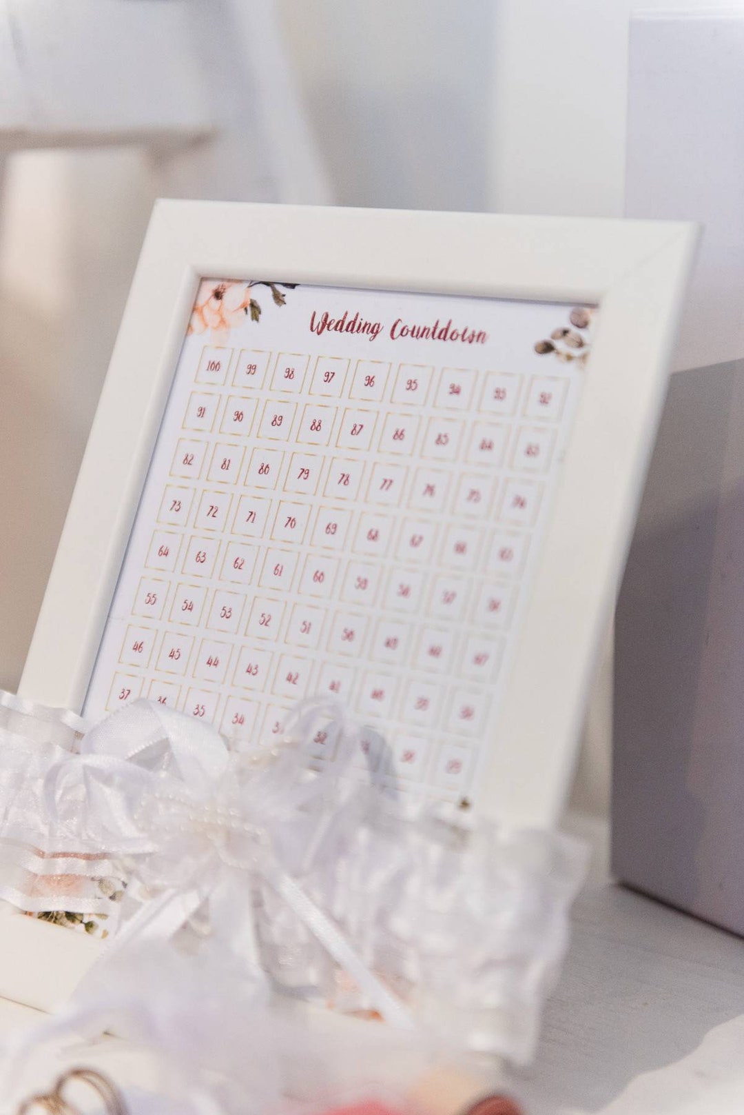 Wedding Countdown Wedding Countdown Gift Bride and Groom - Etsy