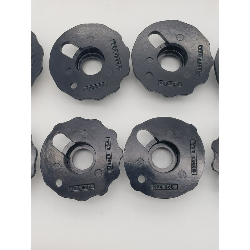 12 Vintage Singer Sewing Machine Fashion Stitch Cam Disks in Original ...