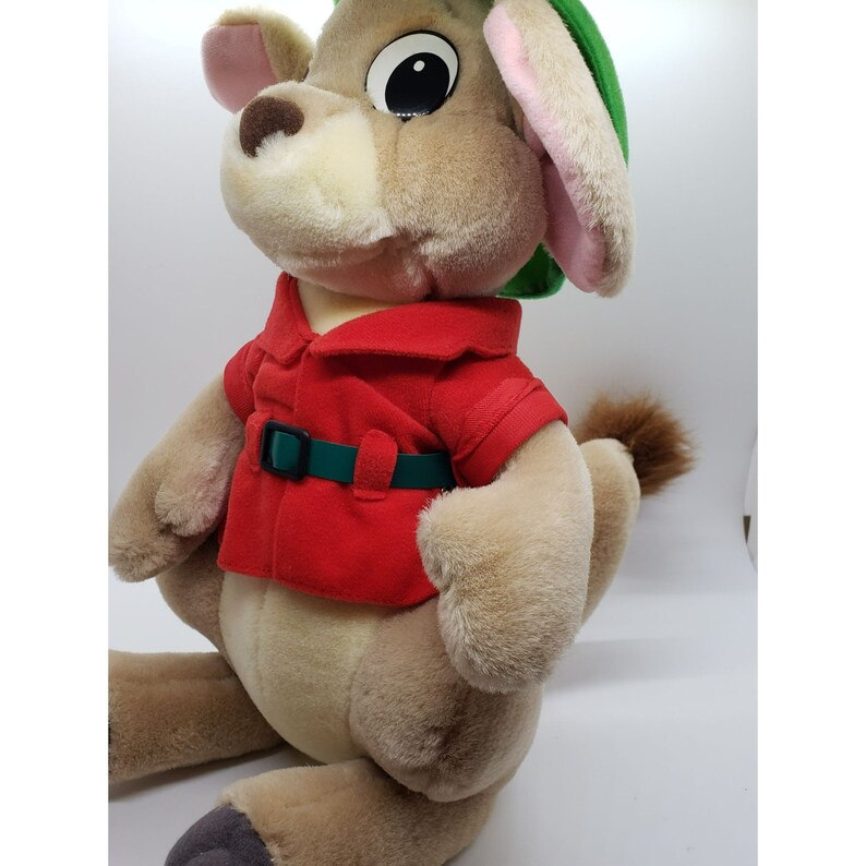 Disney Jake the Kangaroo Rat the Rescuers Down Under Plush Green Hat ...