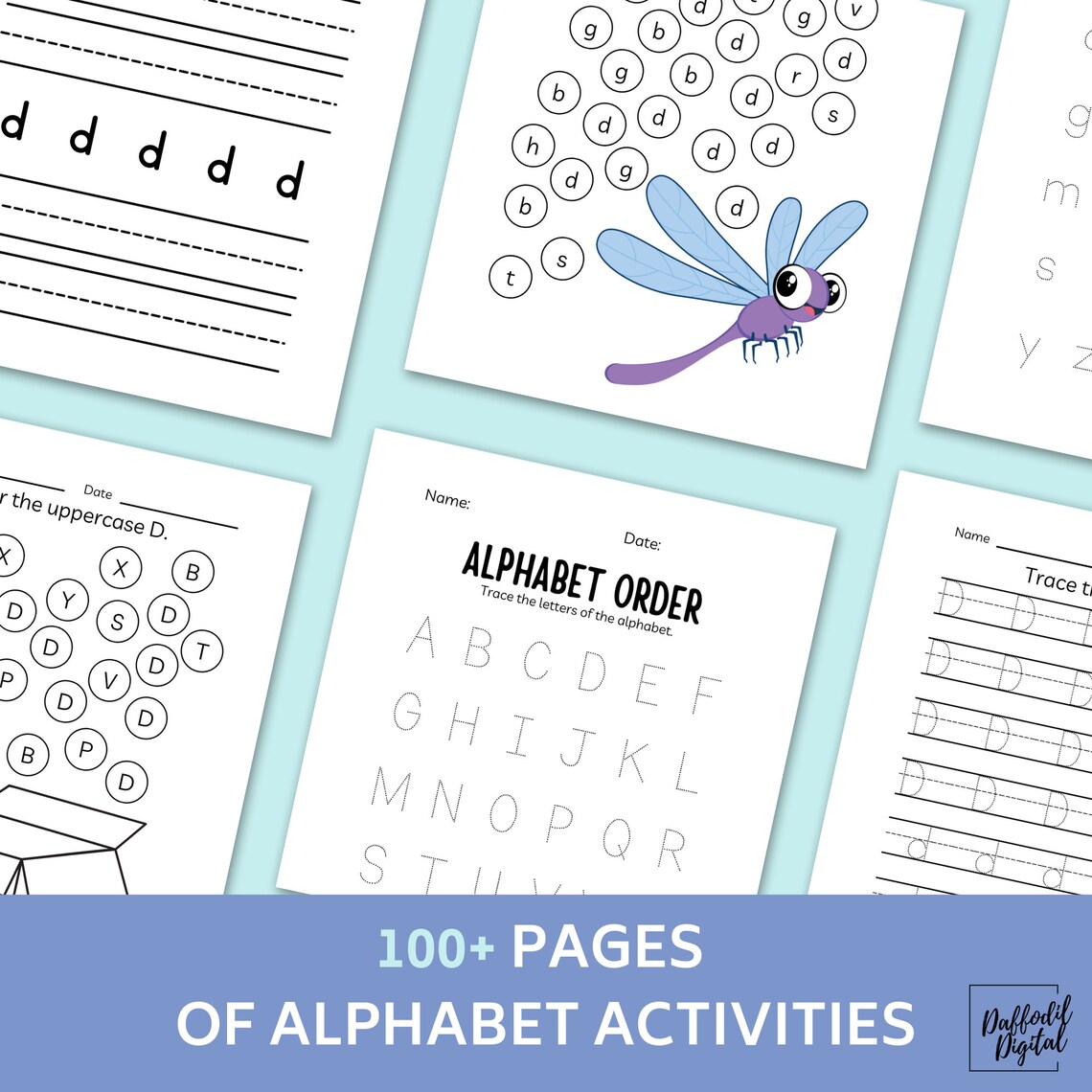 Preschool Alphabet Workbook Preschool Curriculum Alphabet Activities ...
